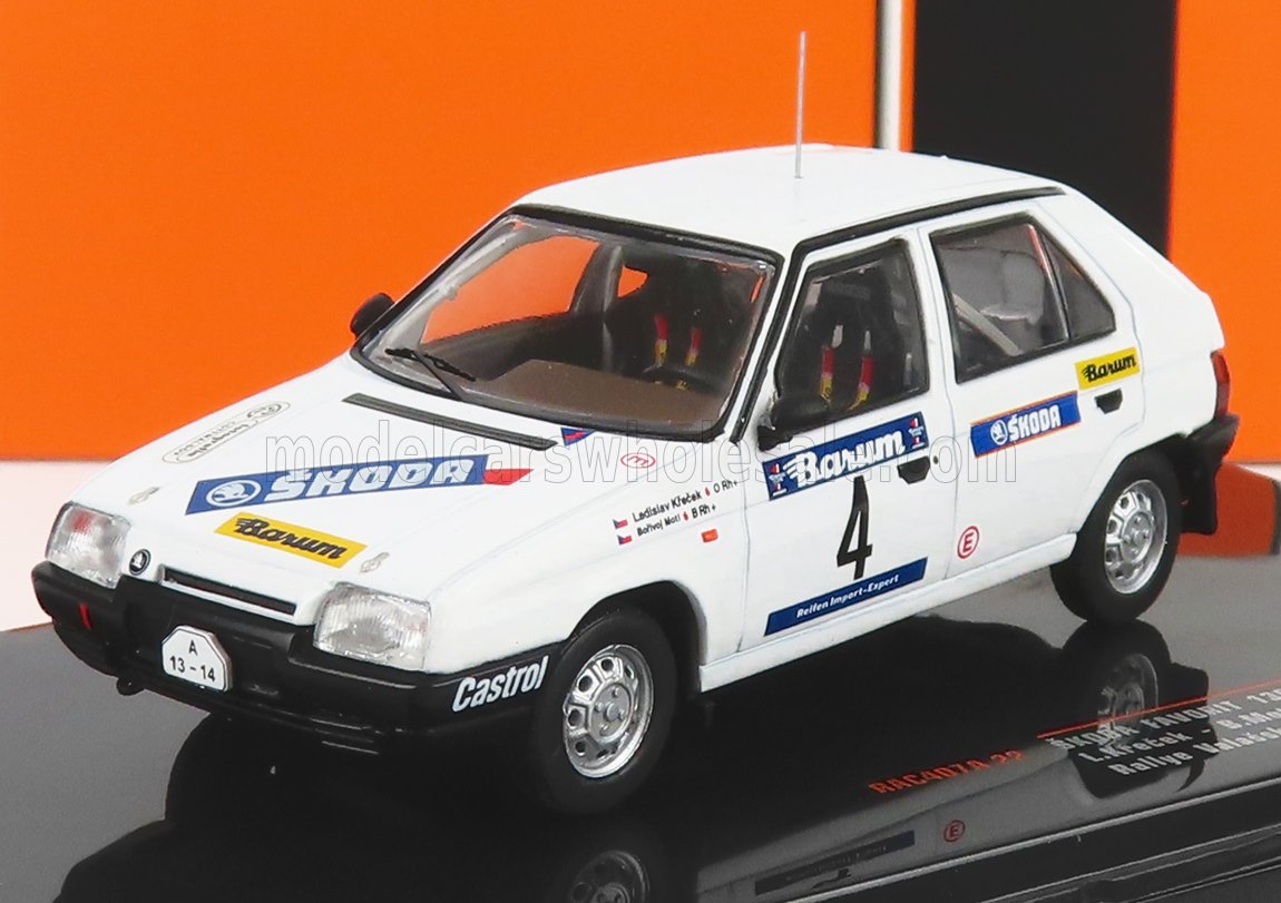 Skoda FAVORIT 136L NIGHT RALLY 1989 N.4 Scale Model Car