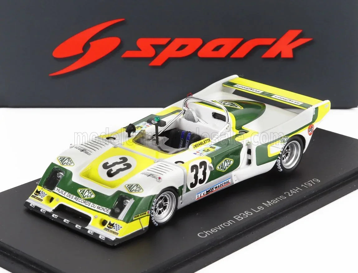 Chevron B36 0L S4 SOCIETE 1979 N.33 Le Mans Scale Model Car
