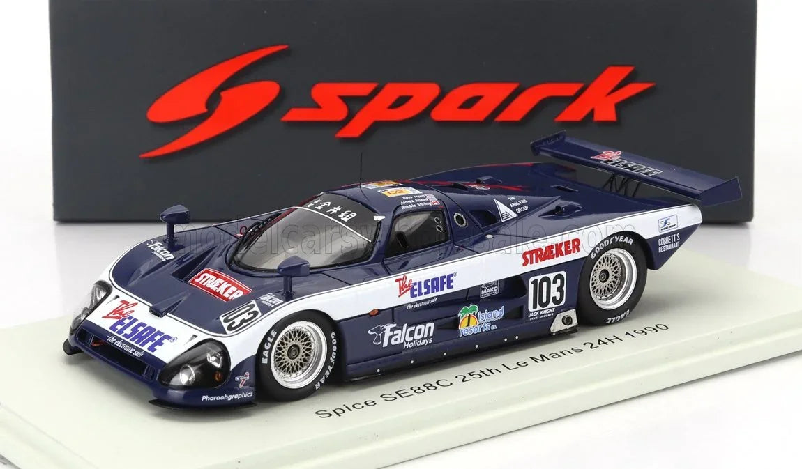 Spice SE88C 3L V8 MAKO 1990 N.103 Le Mans Scale Model Car