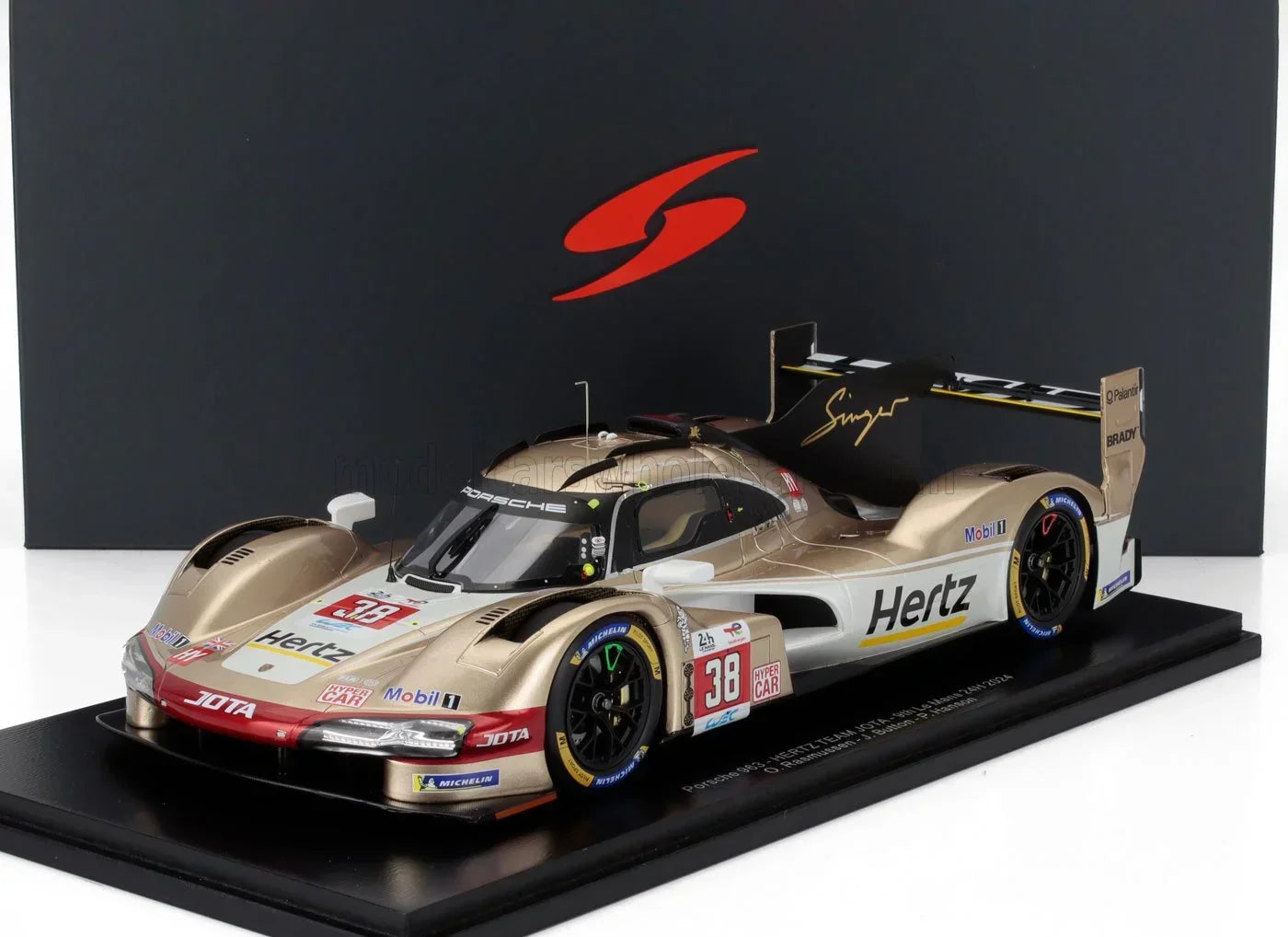 Porsche 9RD 6L TURBO V8 2024 N.38 Le Mans Scale Model Car