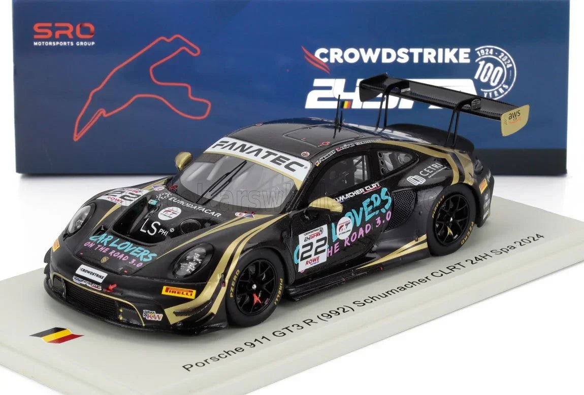 Porsche GT3 2L SCHUMACHER CLRT 2024 N.22 Spa Modèle réduit